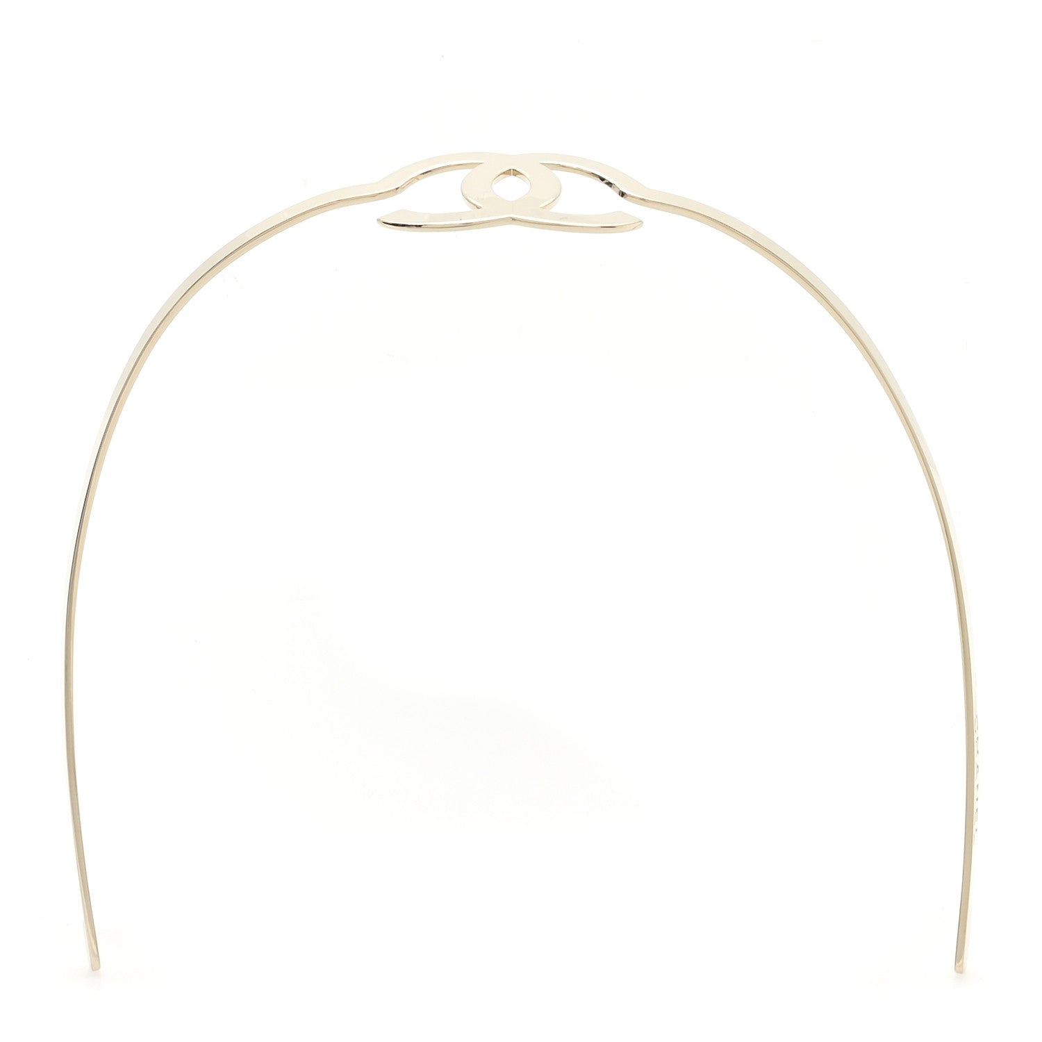 Chanel Metal CC Headband Light Gold 1756170 – FASHIONPHILE