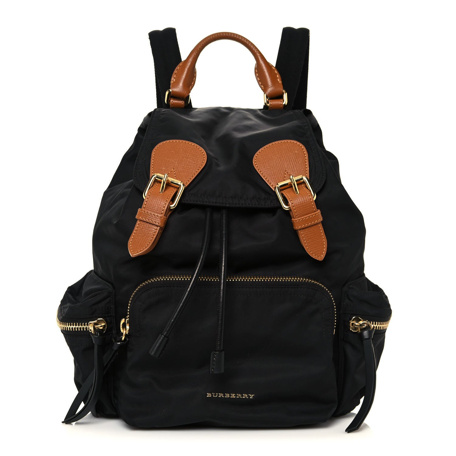Burberry Nylon Medium Rucksack Backpack Black 996342 – FASHIONPHILE