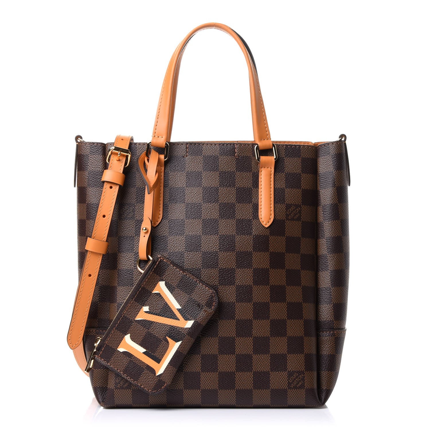 Louis Vuitton Damier Ebene Belmont PM Safran 872805 – FASHIONPHILE