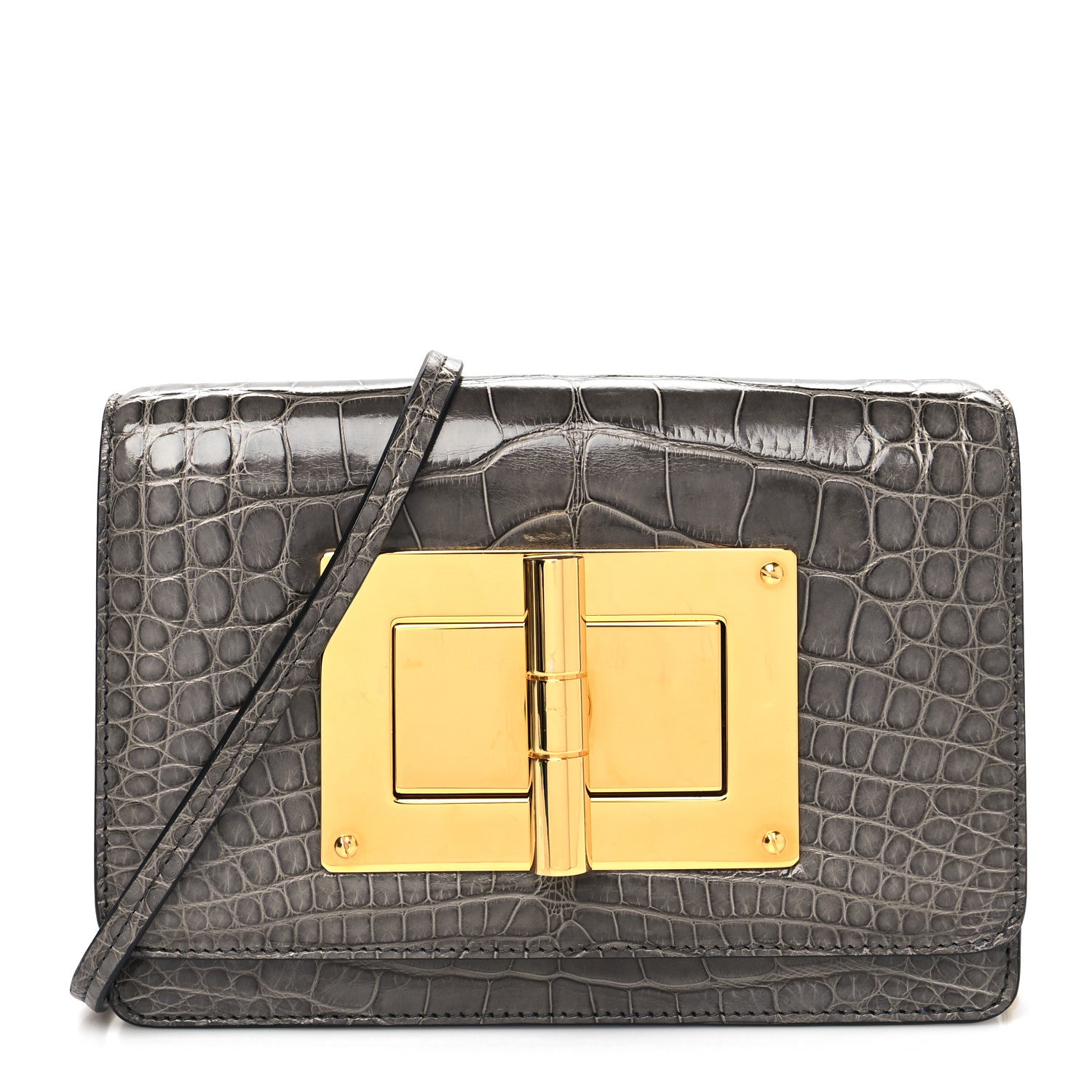 Tom Ford Alligator Natalia Bag Graphite 1208422 – FASHIONPHILE