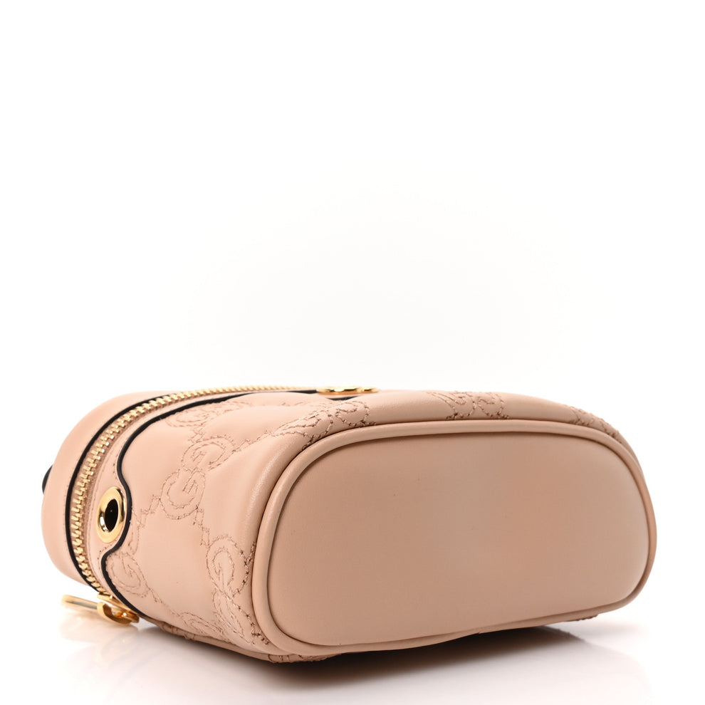 Gucci Calfskin GG Matelasse Mini Top Handle Bag Light Pink 1792043 ...