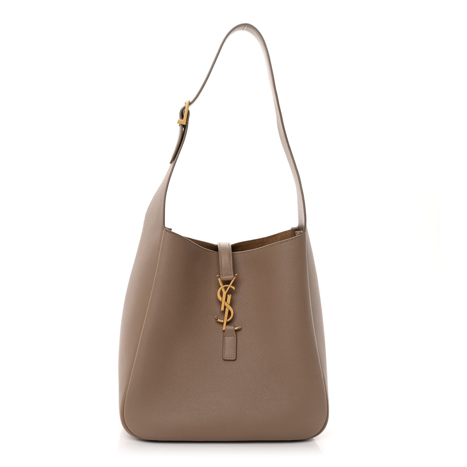 Saint Laurent Smooth Calfskin Small Le 5 A 7 Soft Hobo Dusty Grey ...