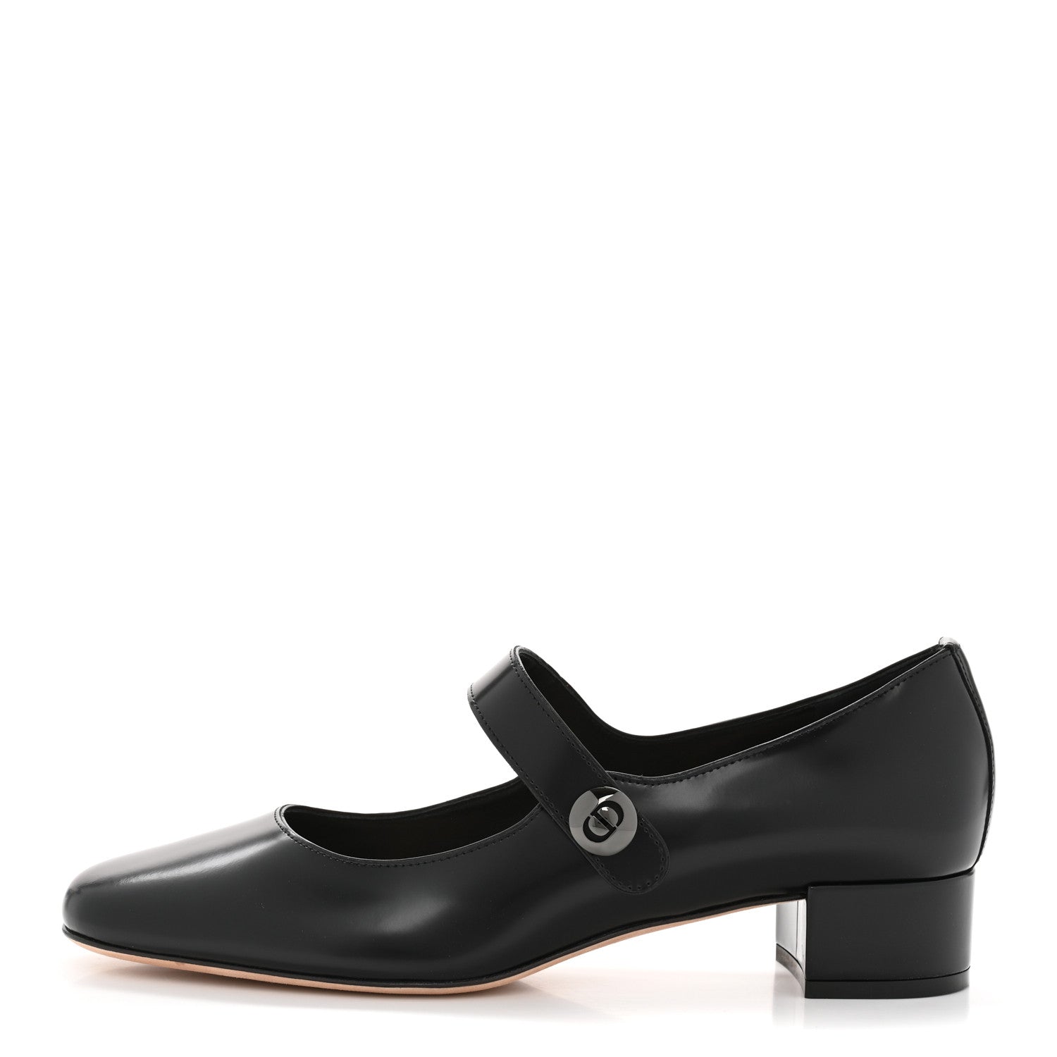 Christian Dior Brushed Calfskin Uniform 30mm Pumps 40 Black 1701080 ...