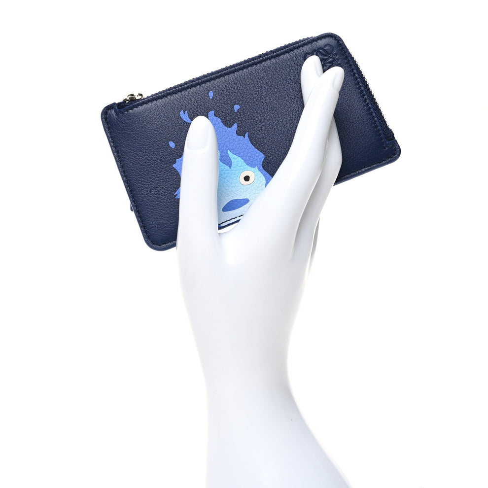 Loewe Classic Calfskin Howl's Moving Castle Calcifer Coin Cardholder ...