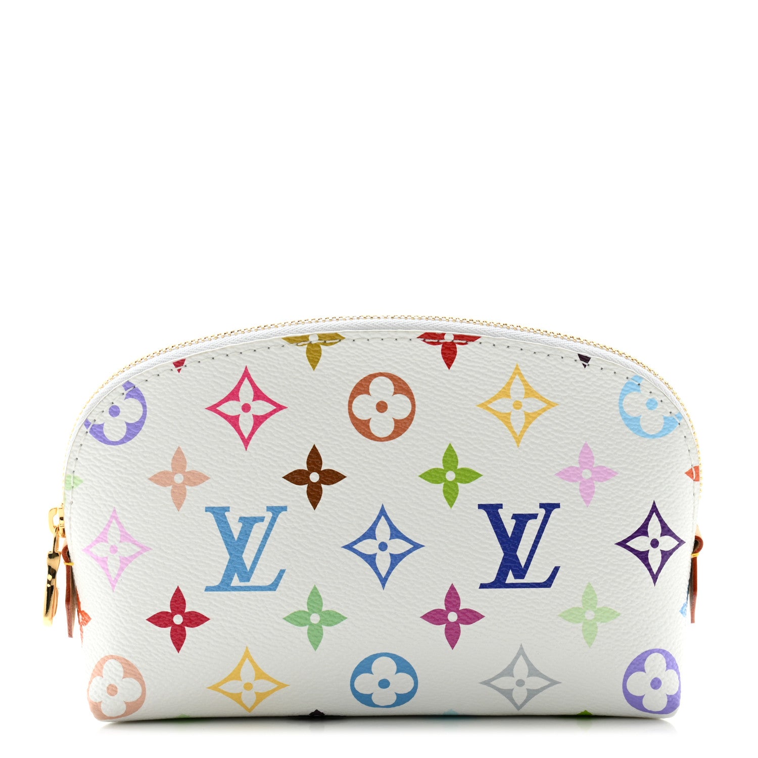 Louis Vuitton LV x TM Monogram Multicolor Cosmetic Pouch PM White ...