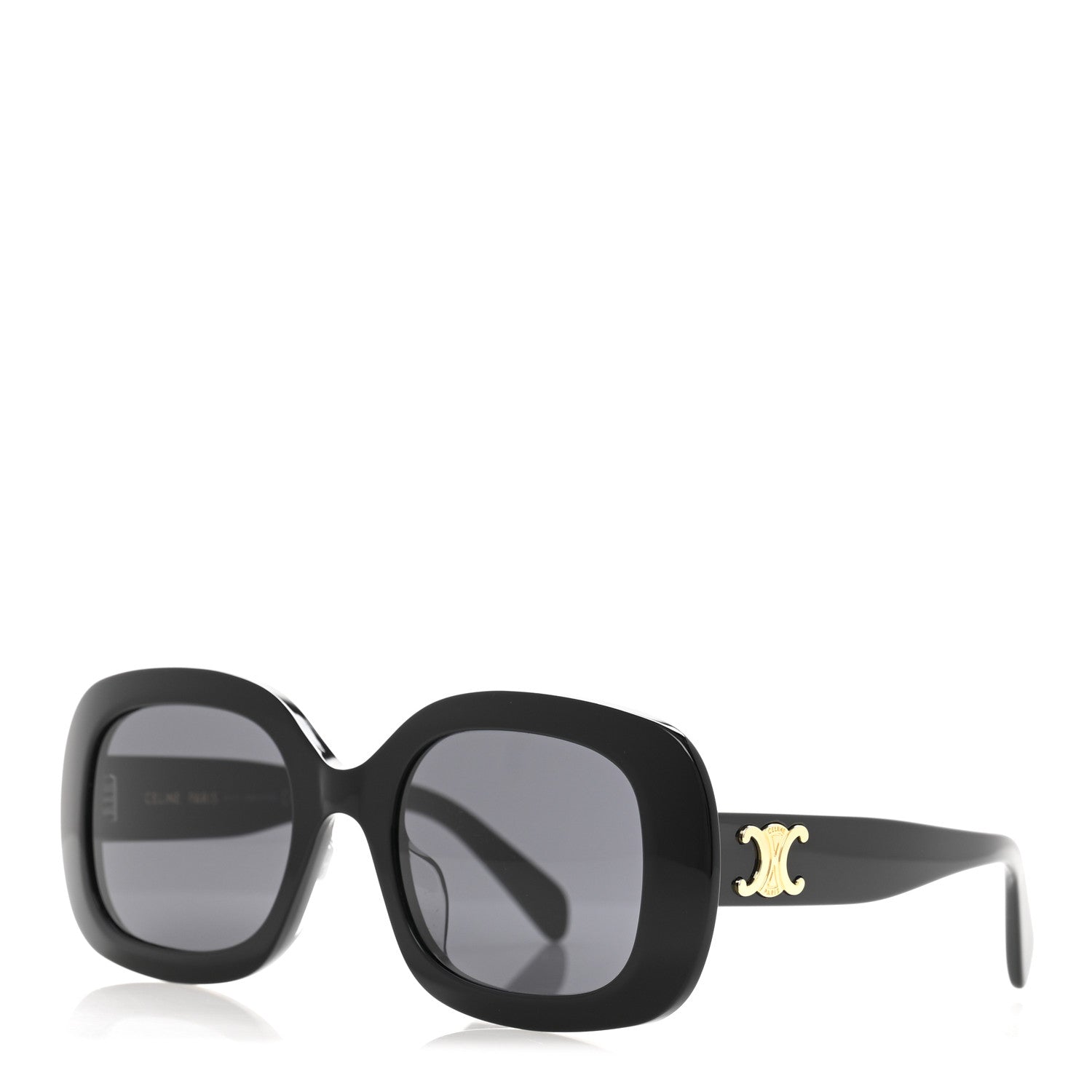 Celine Acetate Triomphe 01 Sunglasses CL40262U Black 1747661 – FASHIONPHILE