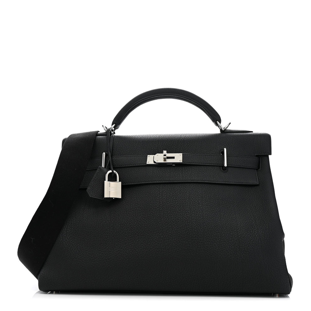 Hermes Togo Maxi Kelly Retourne 42 Black 1774154 – FASHIONPHILE