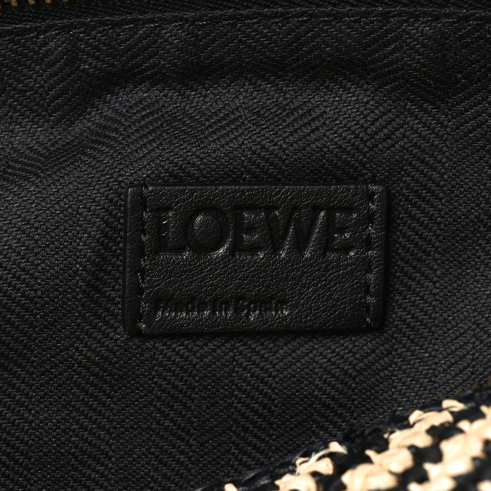Loewe Calfskin Raffia Paula's Ibiza Small Puzzle Edge Bag Natural Honey ...