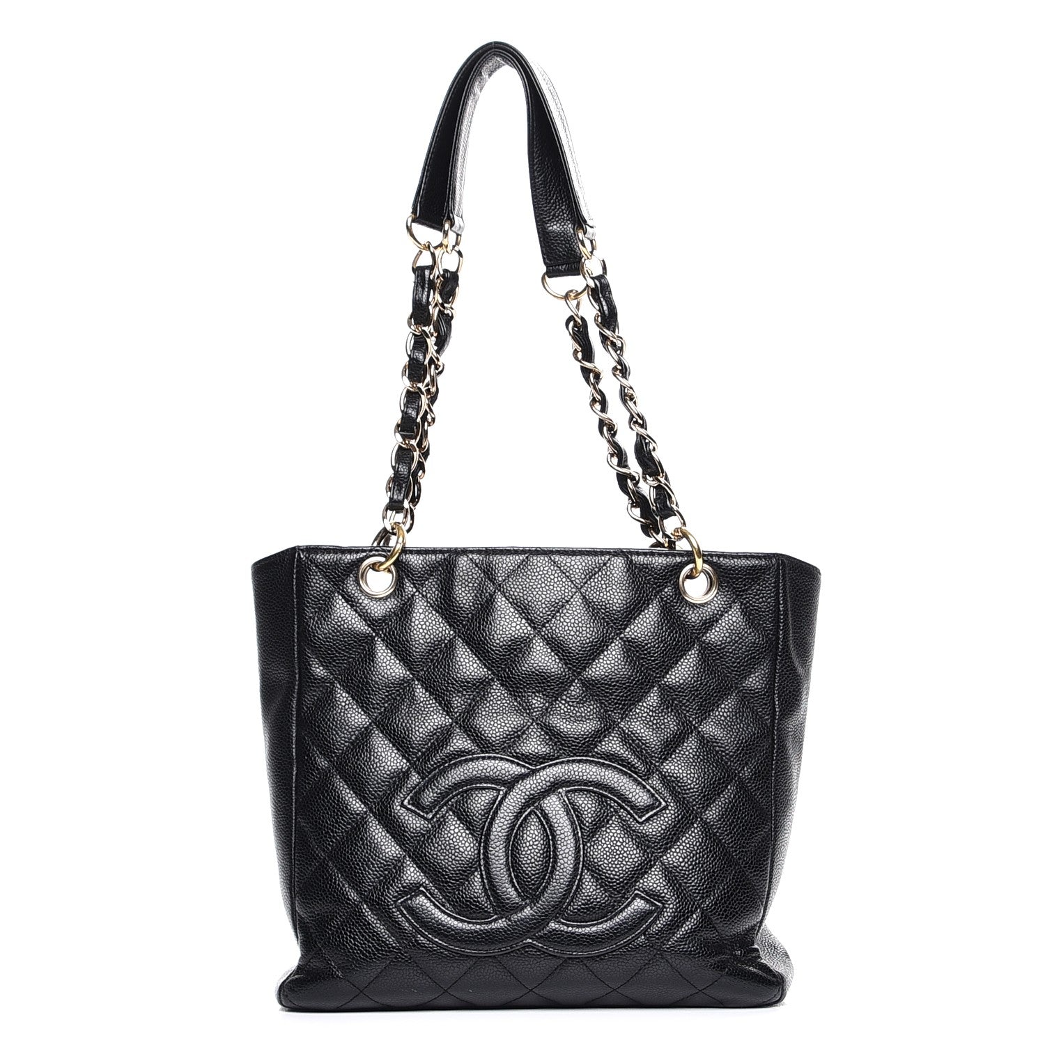 Chanel Caviar Quilted Petit Shopping Tote PST Black 224884 – FASHIONPHILE