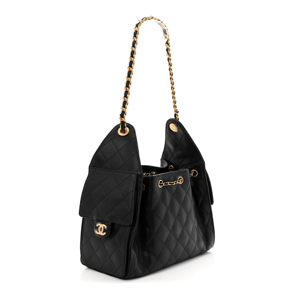 Chanel Caviar Quilted Small Chanel 25 Handbag Black 1794572 – FASHIONPHILE