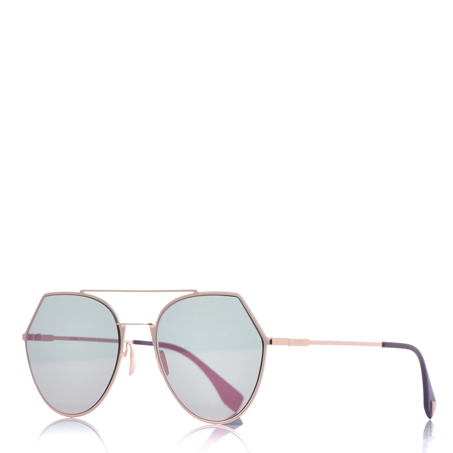 Fendi Metal Geometric Sunglasses FF 0194/S Gold 386307 – FASHIONPHILE