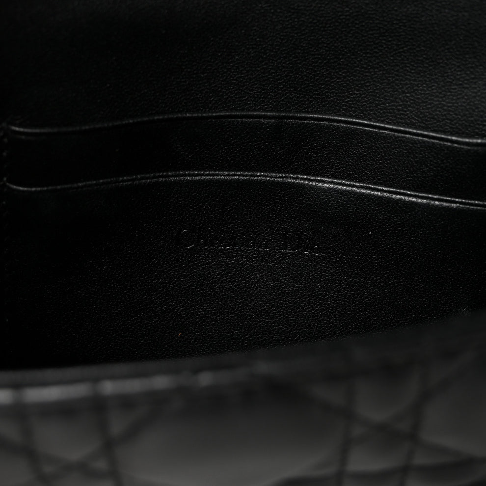 Christian Dior Lambskin Cannage Dior Talk Phone Pouch Black 1795795 ...
