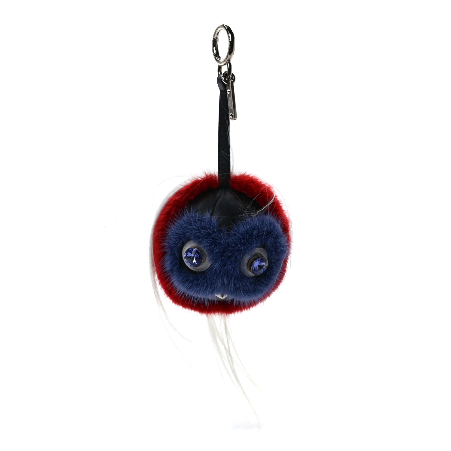 Fendi Mink Goat Fur QuTweet Funkyfur Bag Bug Charm Pimento Black ...