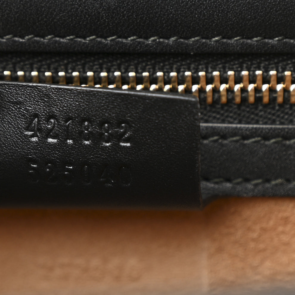 Gucci Calfskin Small Sylvie Shoulder Bag Black 1746449 – FASHIONPHILE