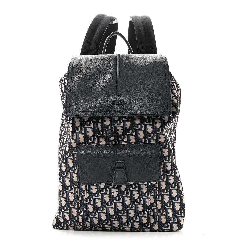 Christian Dior Technical Fabric Oblique Motion Backpack Blue 1807310 ...