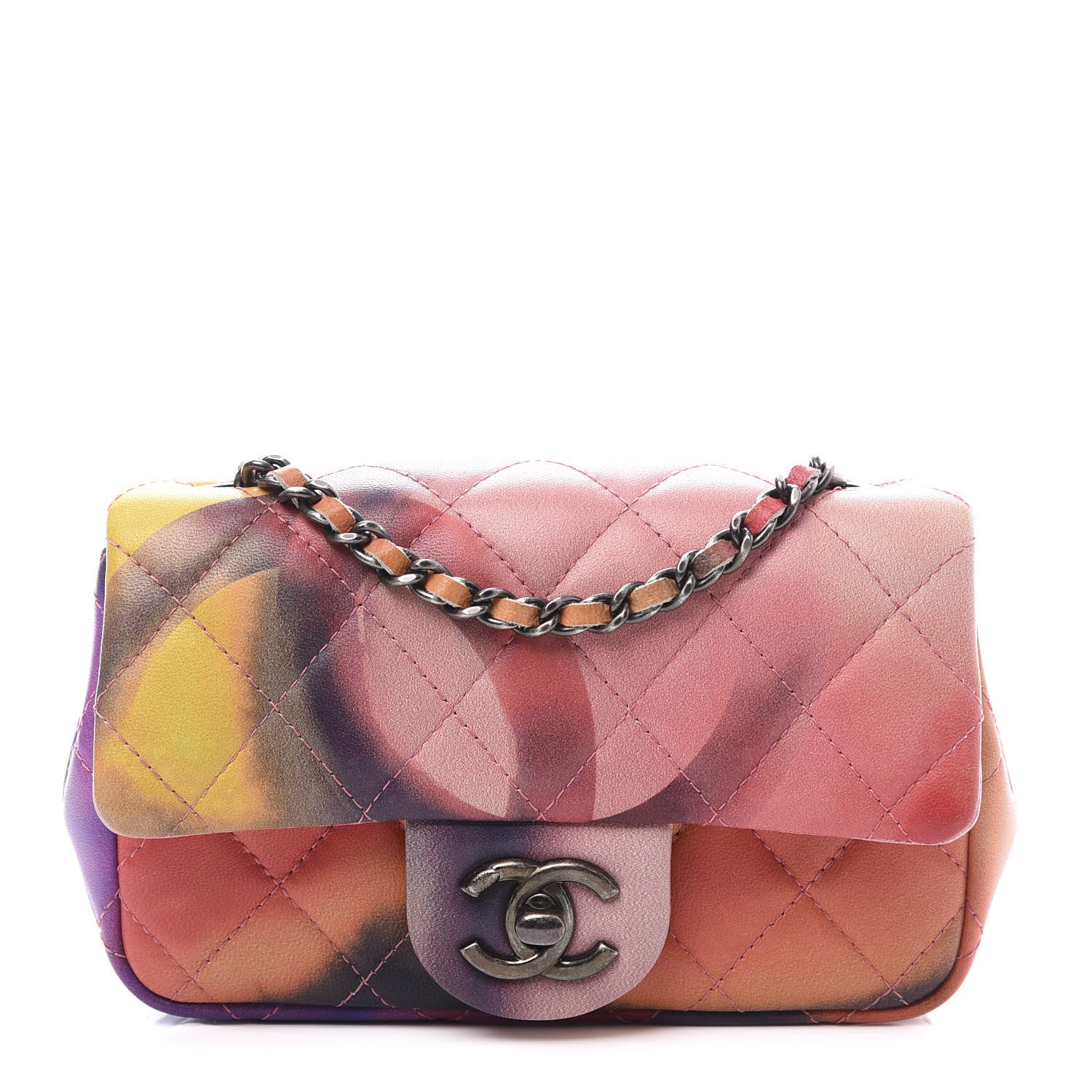 Chanel Lambskin Quilted Extra Mini Flower Power Flap Multicolor 557006 ...