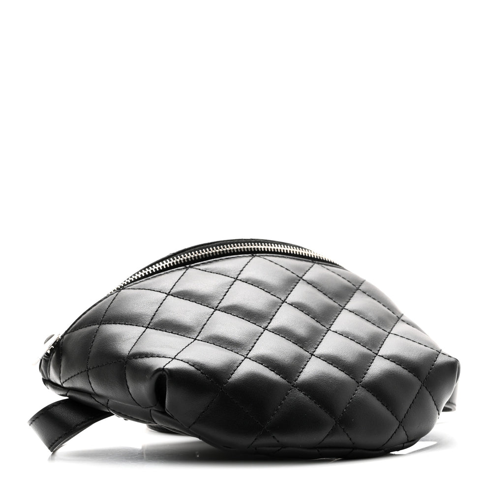 Chanel Calfskin Quilted Waist Belt Bag Black 1789549 – FASHIONPHILE