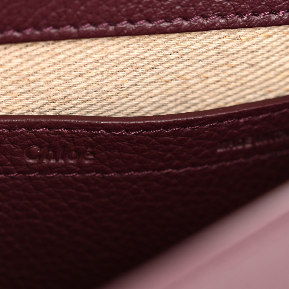 Chloe Grained Calfskin Small Marcie Saddle Bag Dimness Purple 1784597 ...