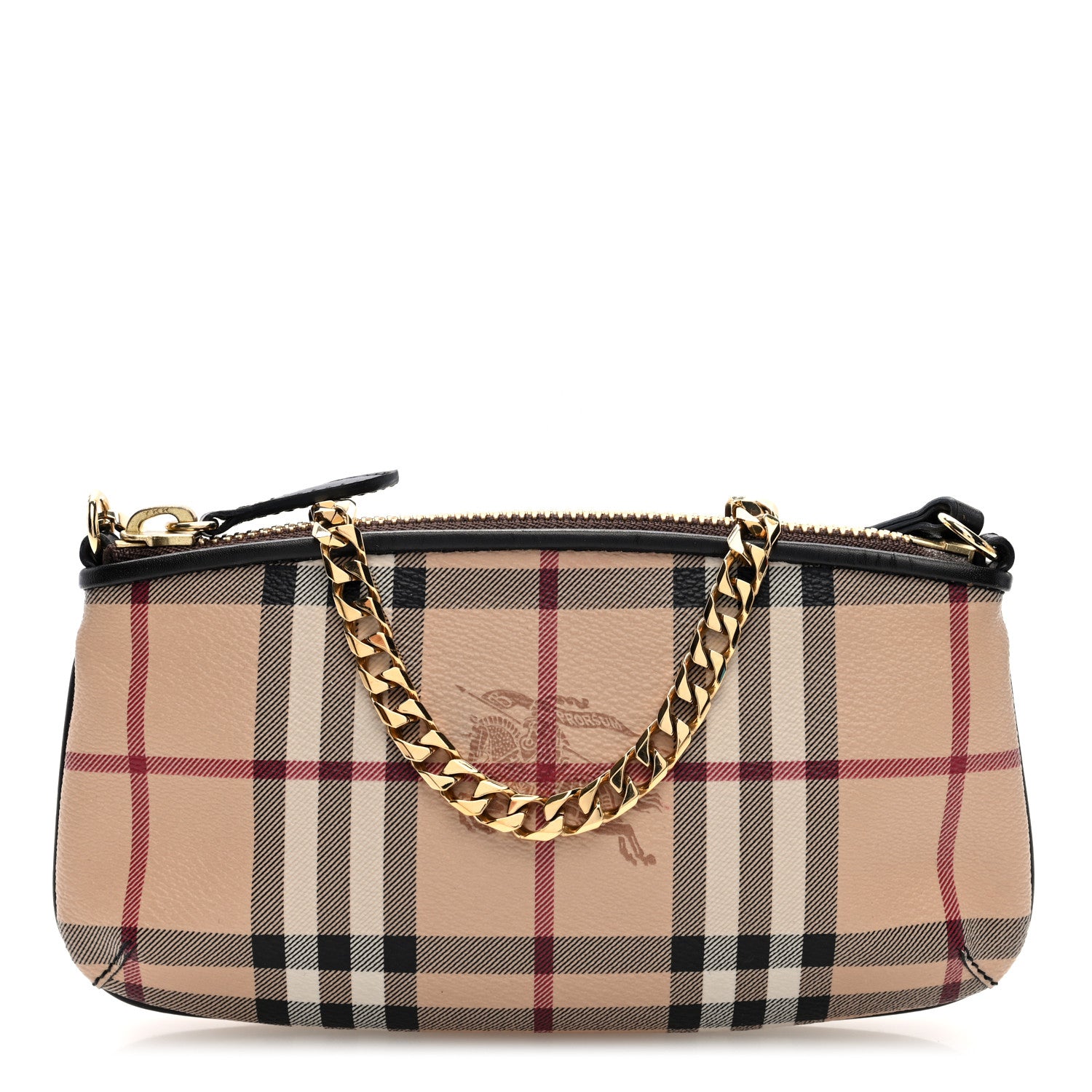Burberry Haymarket Check Clara Pochette Chocolate 1700073 – FASHIONPHILE