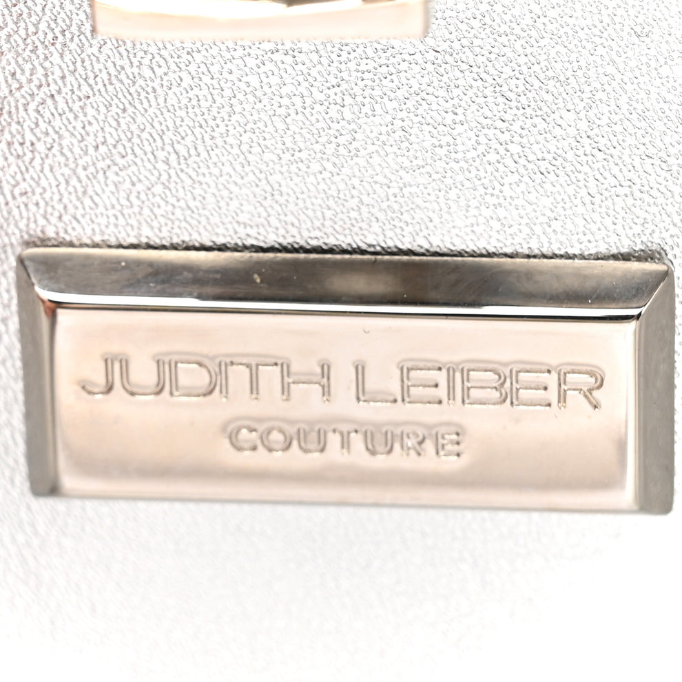 Judith Leiber Swarovski Crystal Minaudiere Clutch Black Silver 1656429 ...