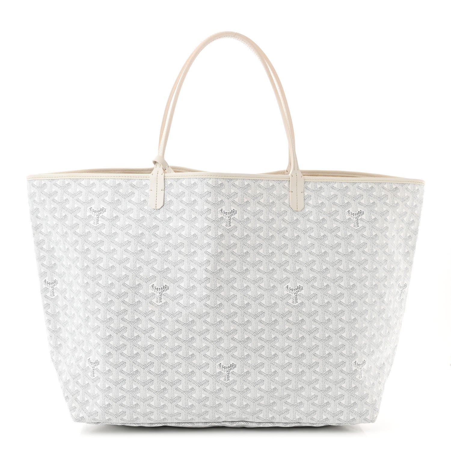 Goyard Goyardine Saint Louis GM White 1497378 – FASHIONPHILE
