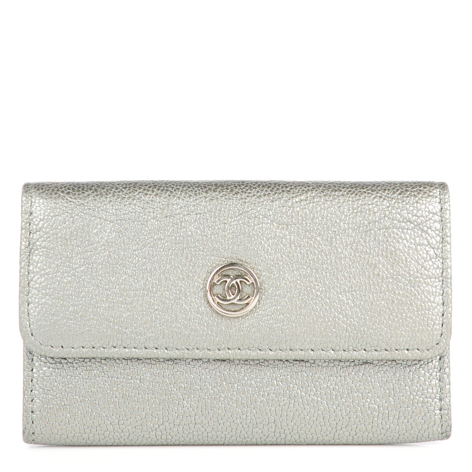 Chanel Metallic Goatskin Coin Purse Silver 131366 – FASHIONPHILE