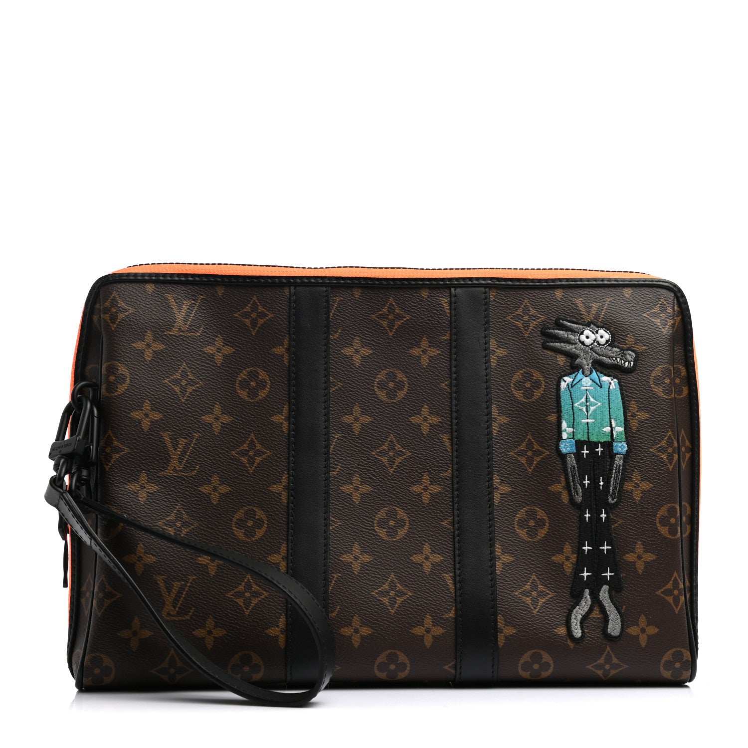Louis Vuitton Monogram Embroidered Cartoon LV Friends Keepall Pouch ...