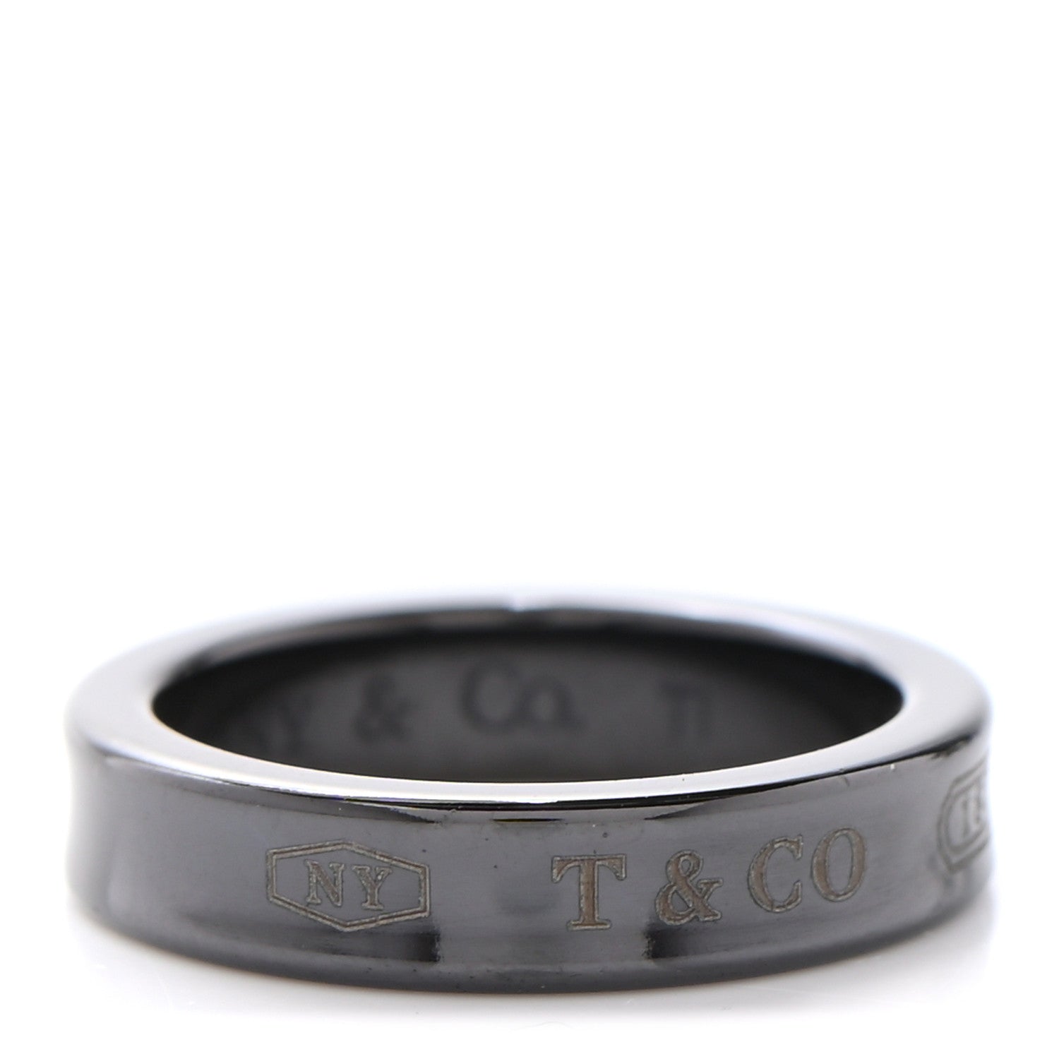 Tiffany Titanium 4mm Narrow 1837 Ring 47 4 876488 – FASHIONPHILE