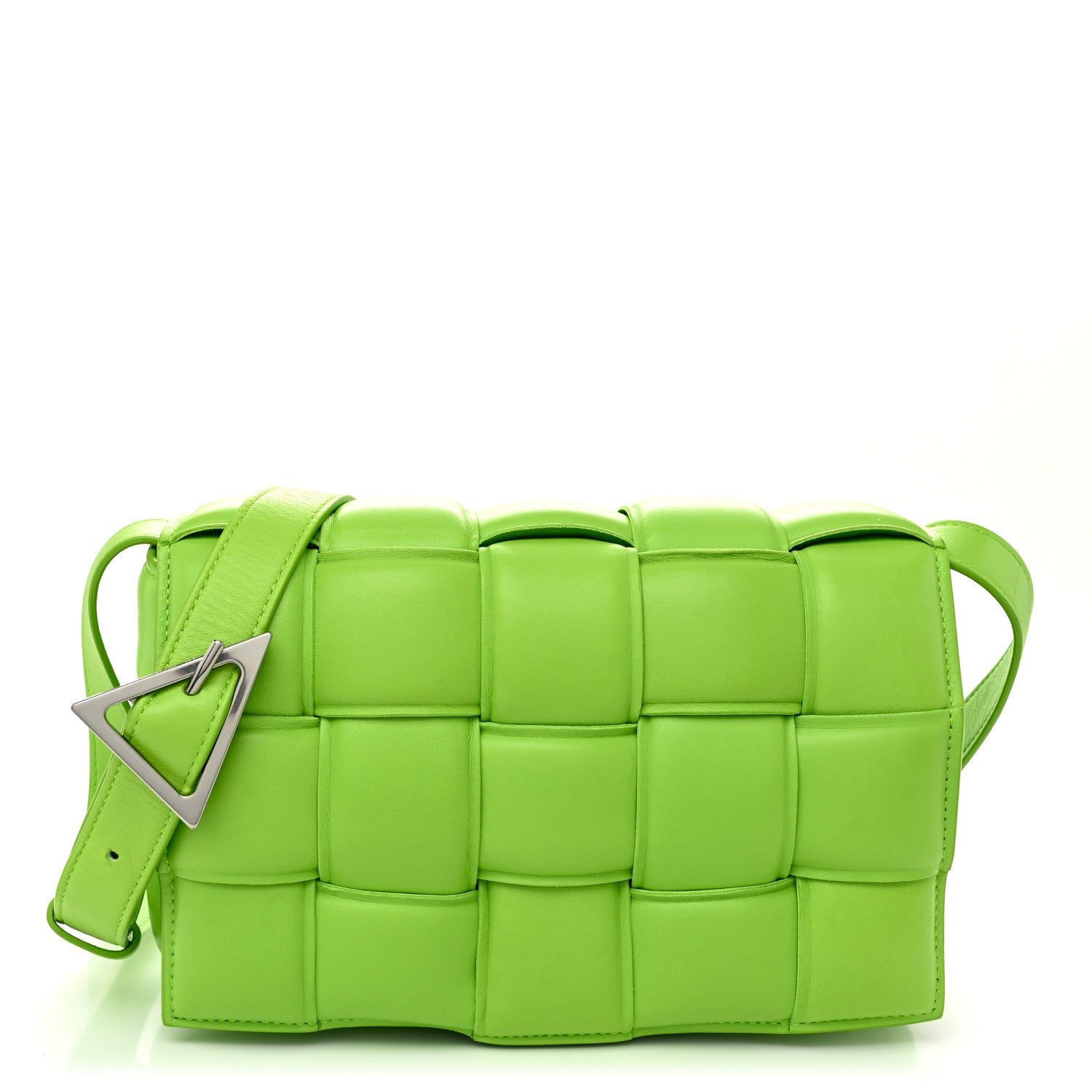 Bottega Veneta Nappa Maxi Intreccio Padded Cassette Crossbody Bag Acid ...