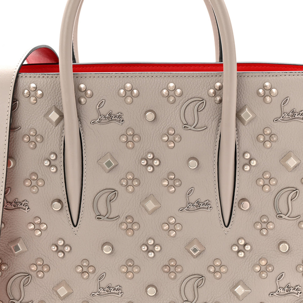 Christian Louboutin Calfskin Spikes Loubinthesky Medium Grey 1884805 ...