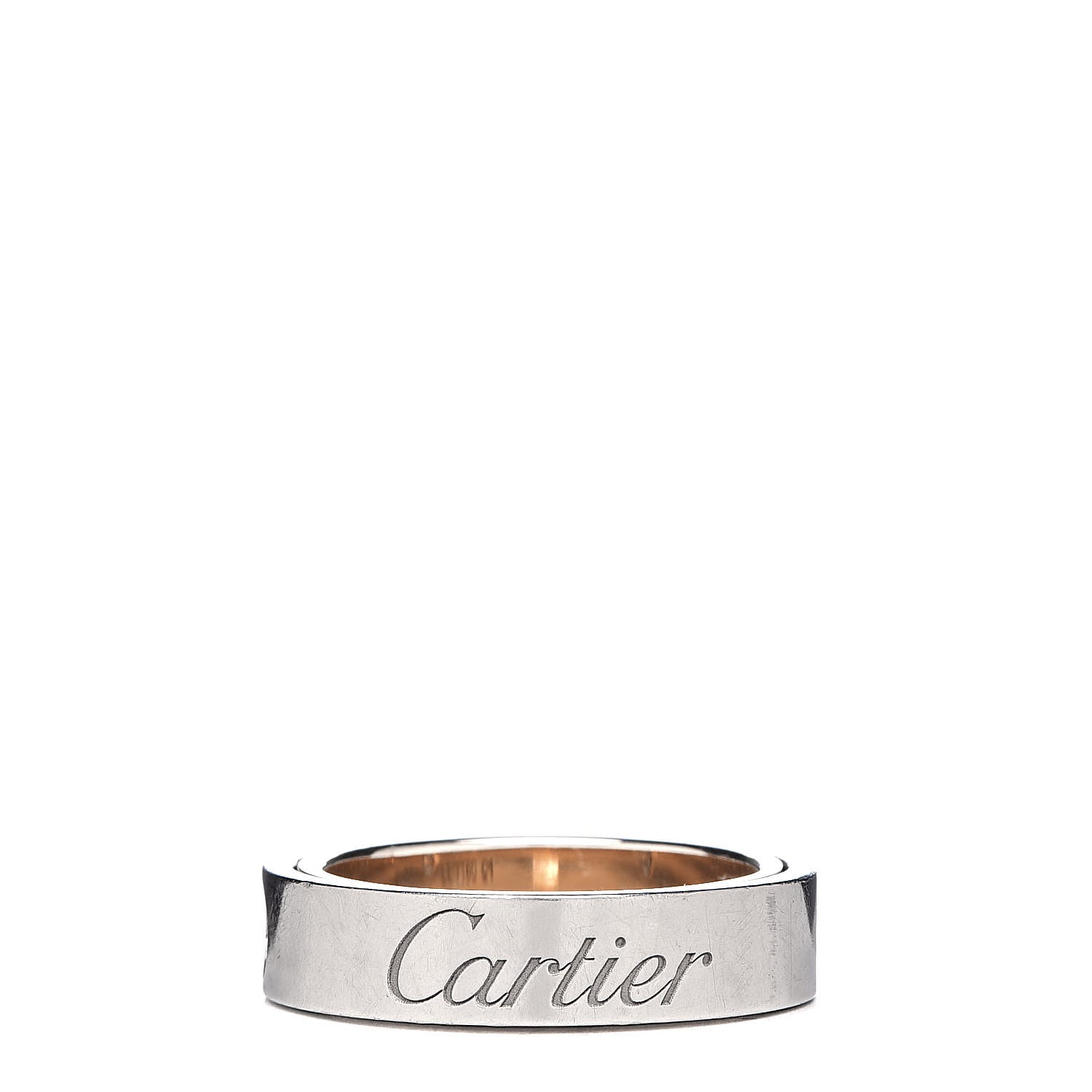 Cartier 18K Pink White Gold 5.5mm Astro LOVE Ring 56 7.5 439718 ...