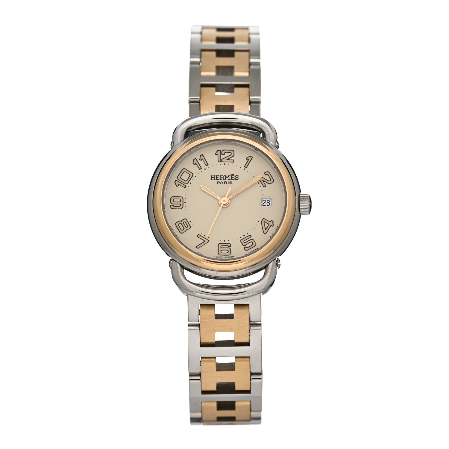Hermes Stainless Steel 25mm Pullman Quartz Watch 1213489 – FASHIONPHILE