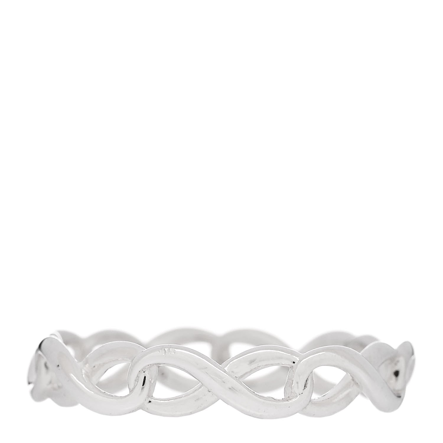 Tiffany Sterling Silver Narrow Infinity Band Ring 53 6.5 1591779 ...