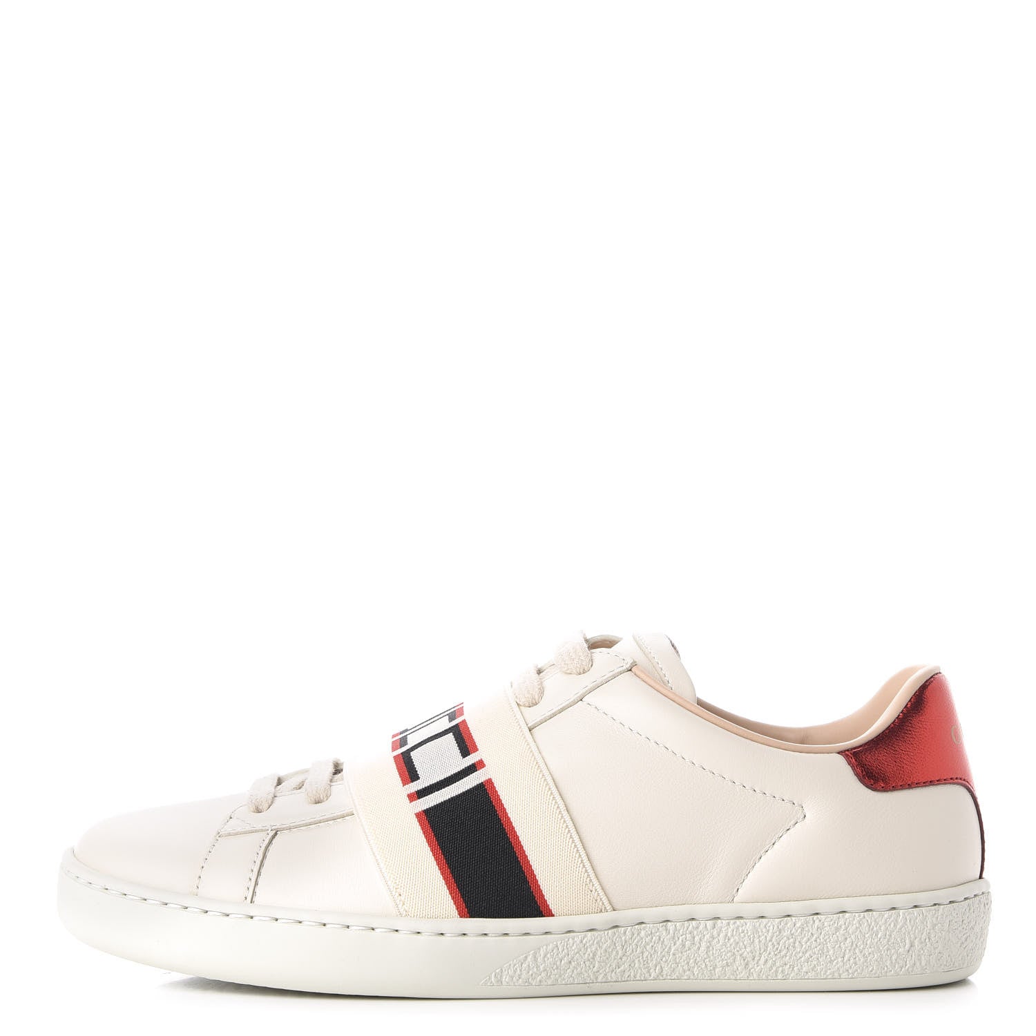 Gucci Calfskin Stripe Womens New Ace Sneakers 35 New Mystic White Ecru ...