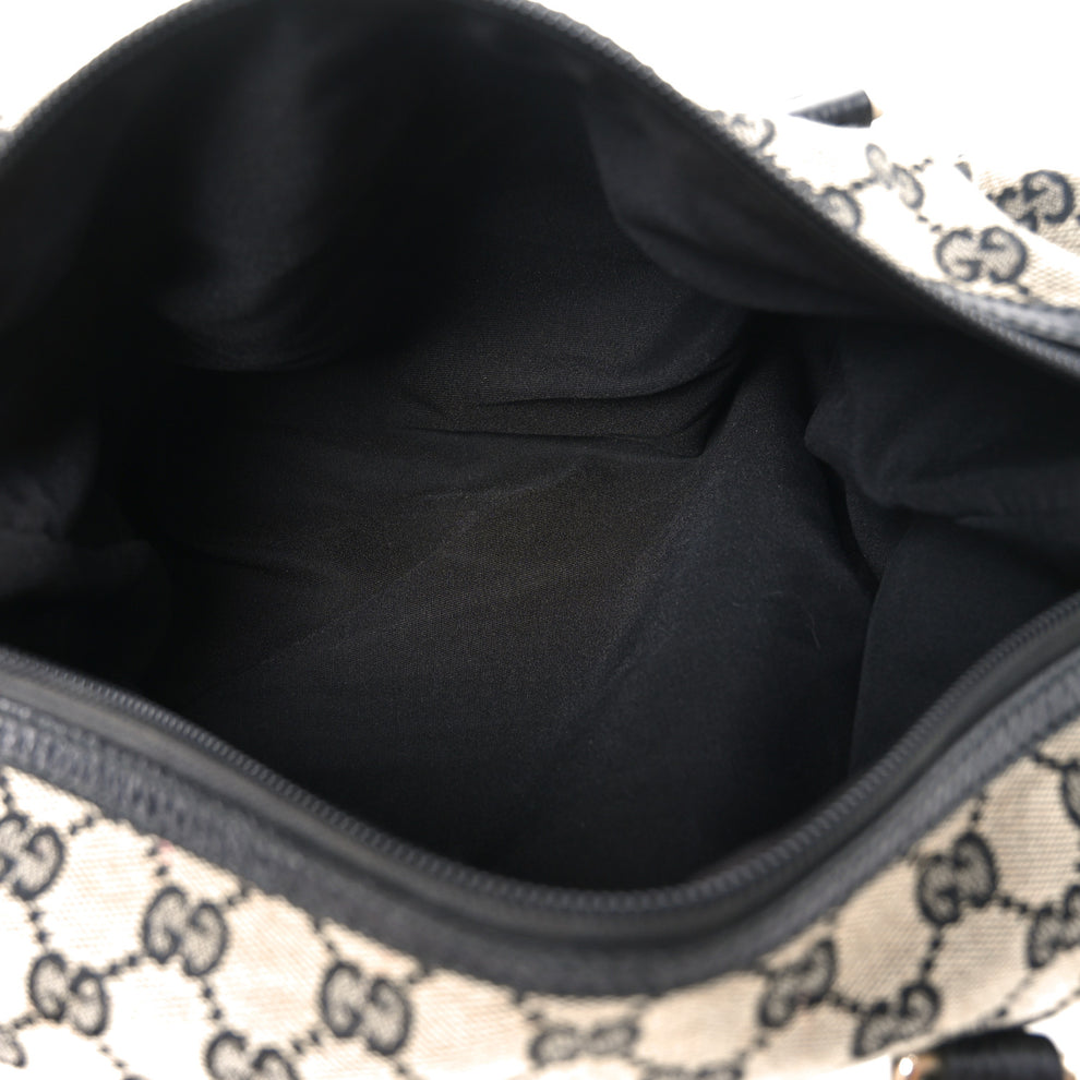 Gucci Monogram Small Boston Black 1784527 – FASHIONPHILE