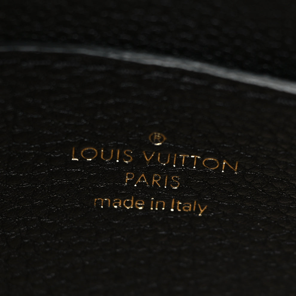 Louis Vuitton Grained Calfskin LV Pont 9 Soft PM Black 1783619 ...