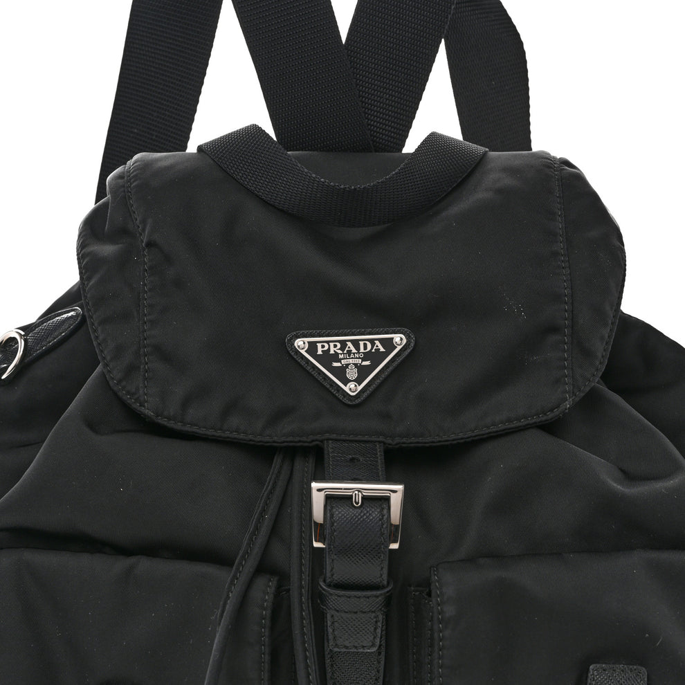 Prada Re-Nylon Saffiano Medium Backpack Black 1882860 – FASHIONPHILE