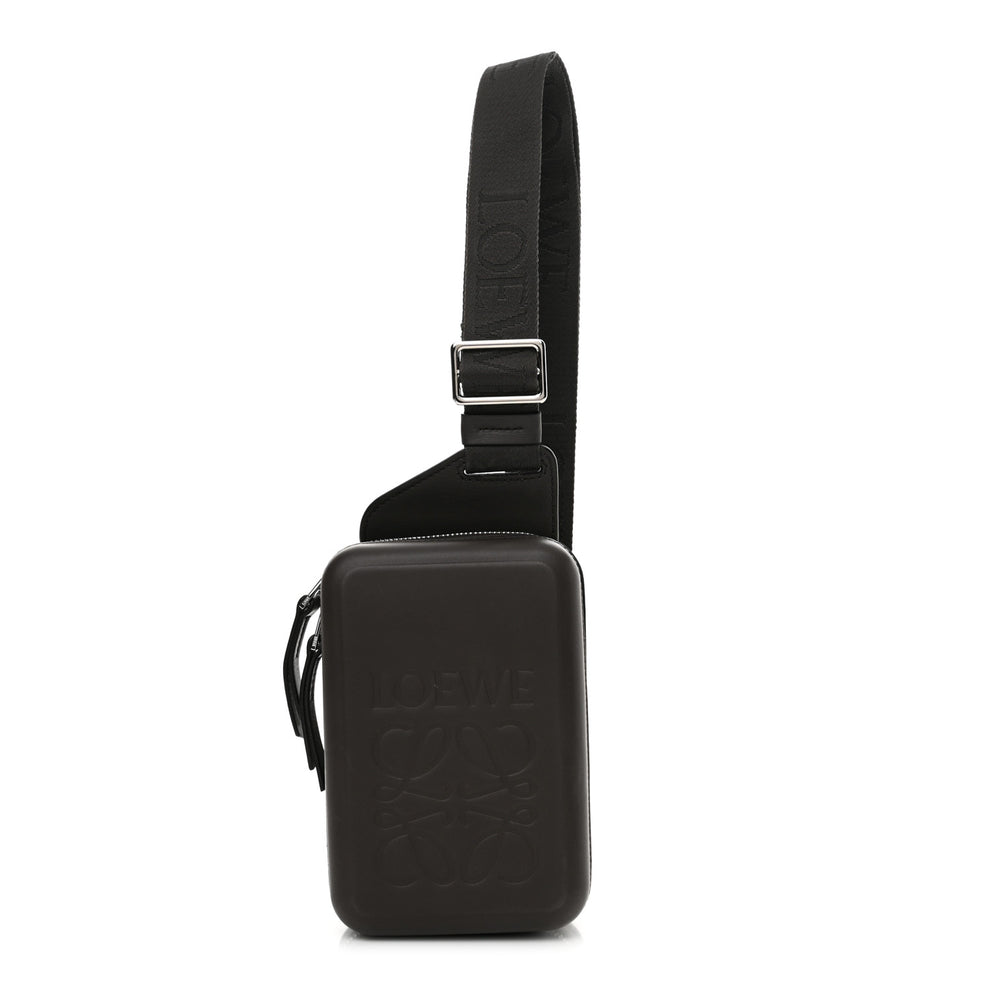 Loewe Calfskin Molded Sling Crossbody Bag Dark Grey 1528876 – FASHIONPHILE