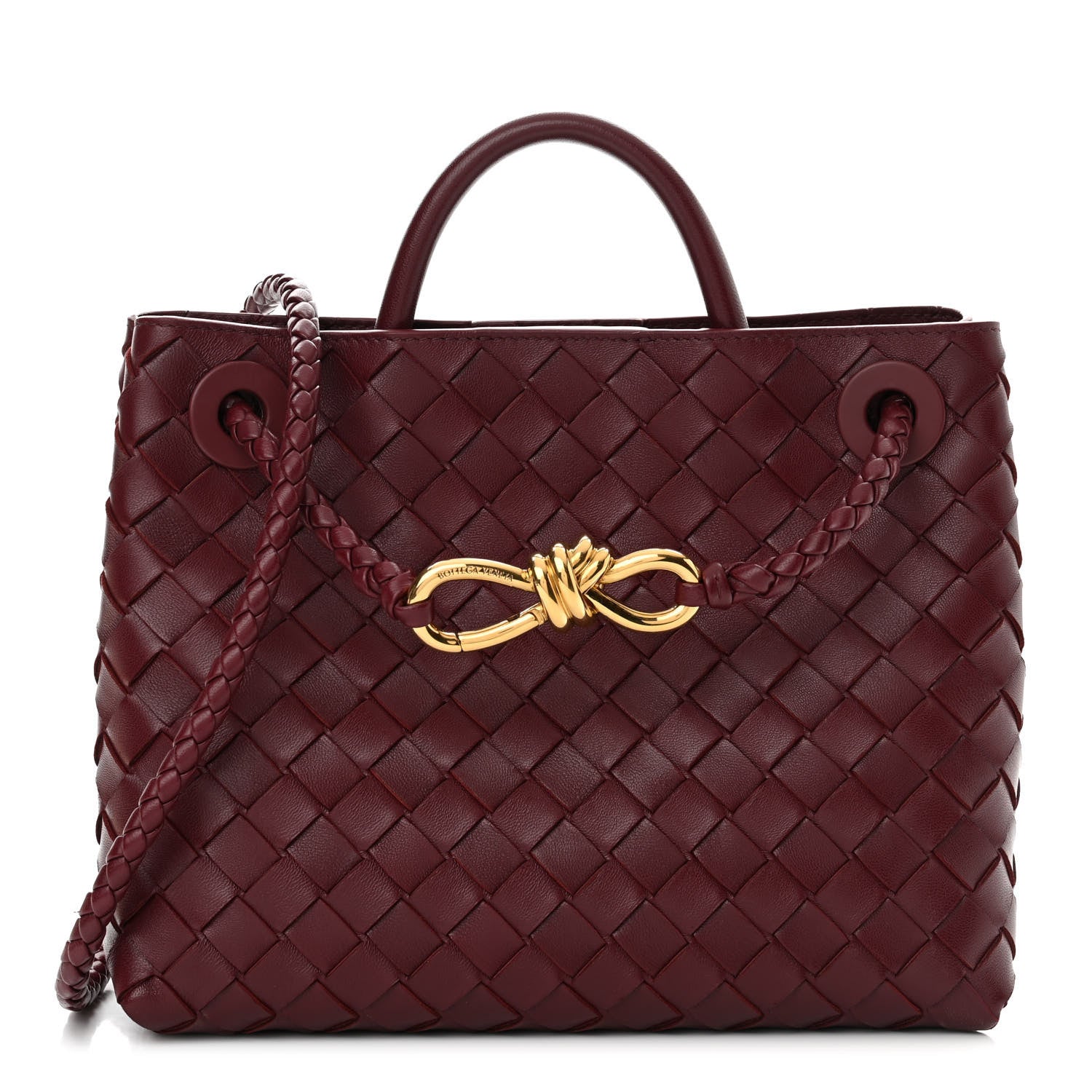 Bottega Veneta Nappa Intrecciato Small Andiamo Shoulder Bag Barolo ...