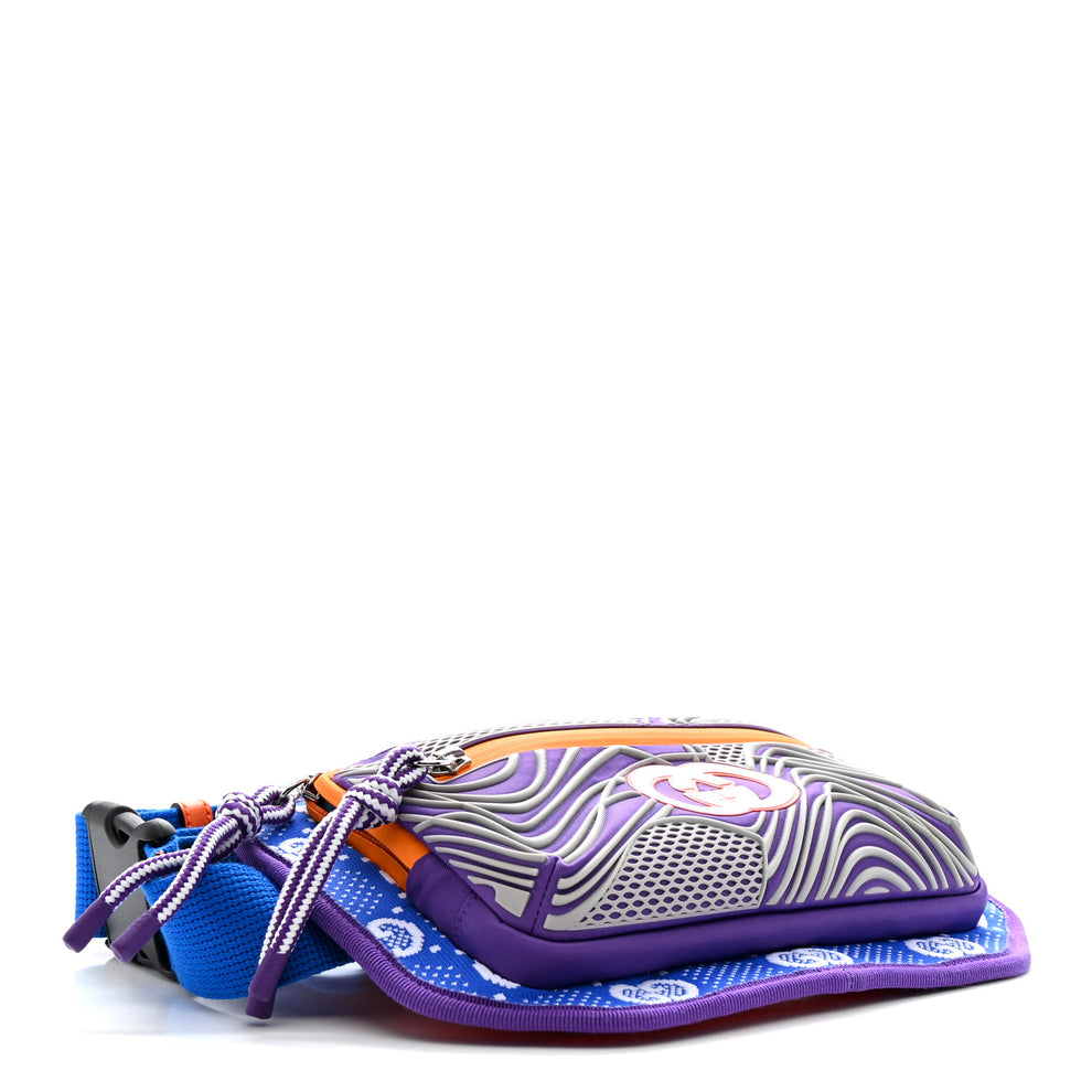 Gucci Jersey GG Monogram All Over Sporty Belt Bag Grey White Multicolor ...