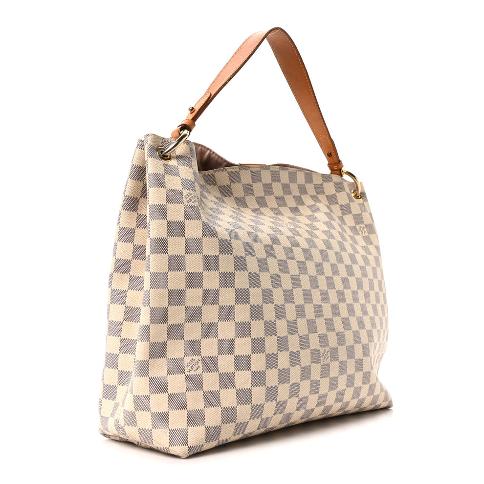 Louis Vuitton Damier Azur Graceful MM Rose Ballerine 1813879 – FASHIONPHILE