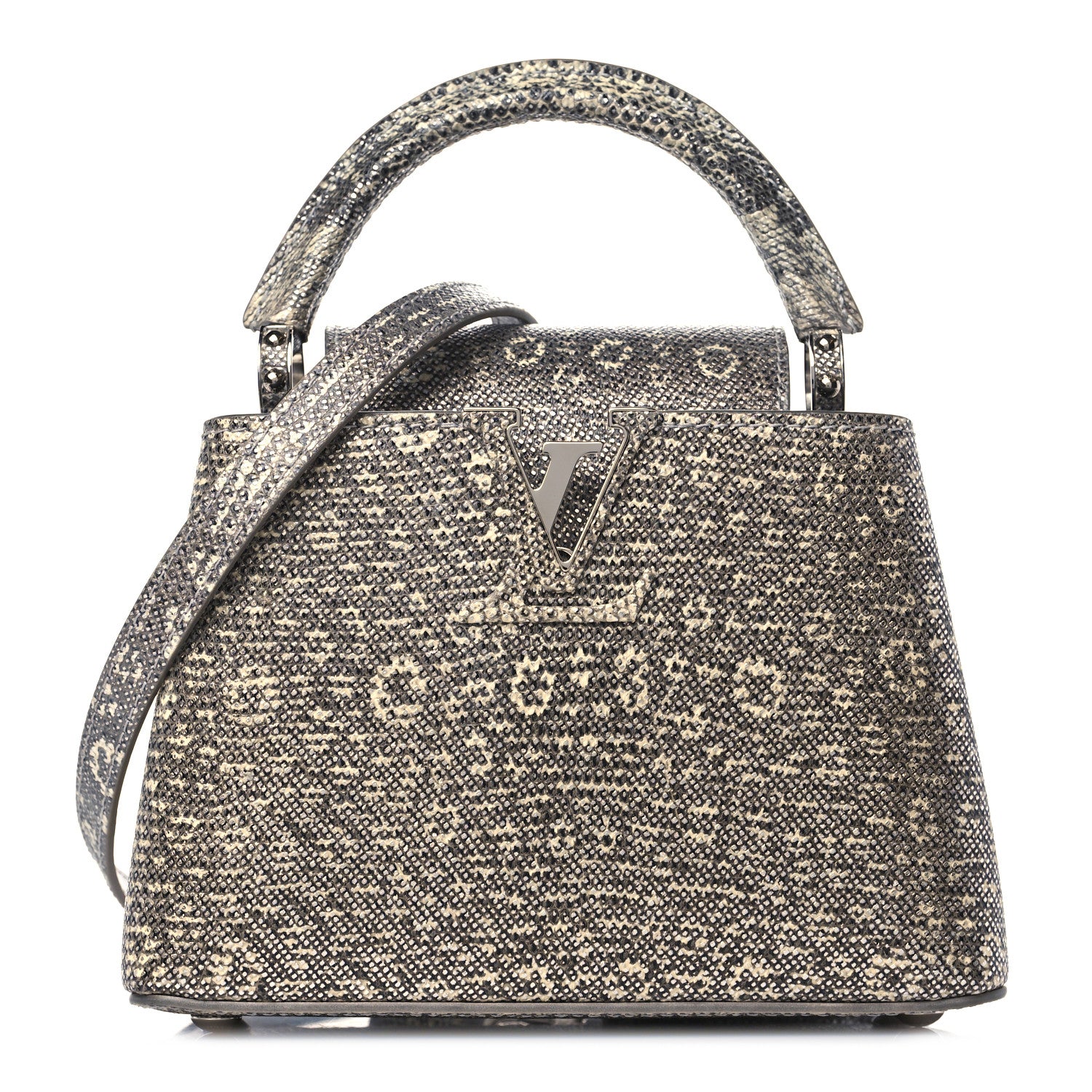 Louis Vuitton Lizard Mini Capucines Argento 1238841 – FASHIONPHILE