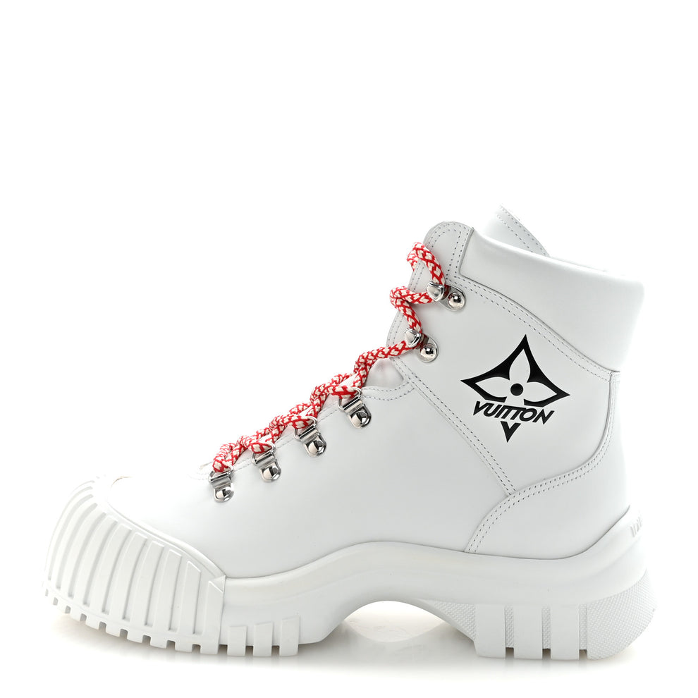 Louis Vuitton Calfskin Ruby Flat Ranger Boots 38 White 1826244 ...