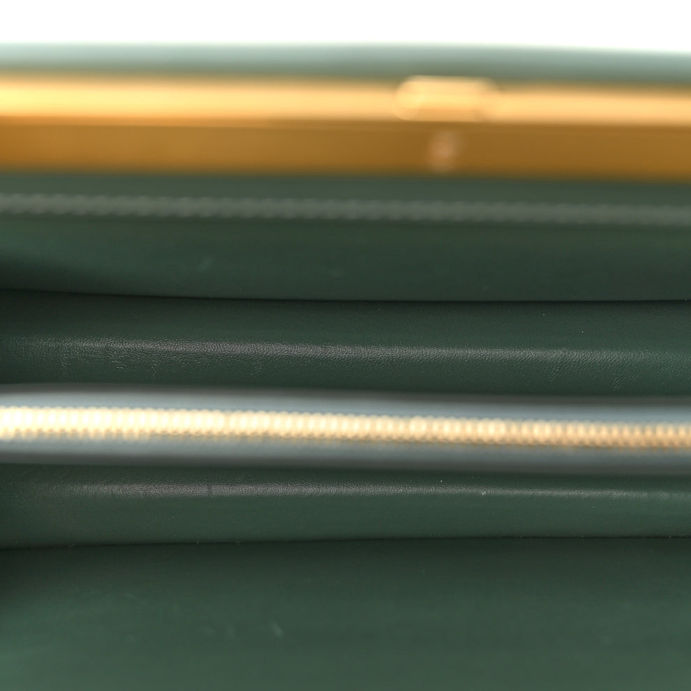 Celine Box Calfskin Medium Clasp Bag Light Green 1797831 – FASHIONPHILE