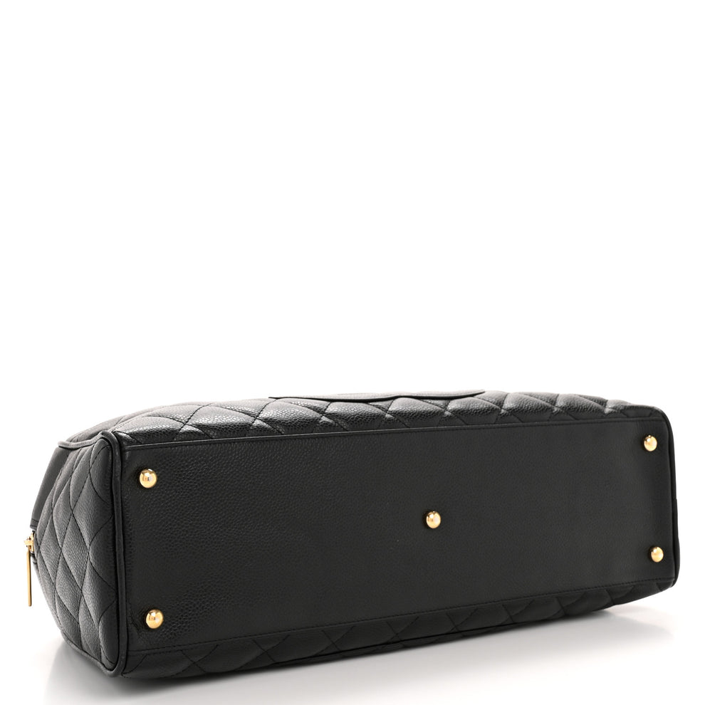 Chanel Caviar Quilted Large Bowler Black 1796358 – FASHIONPHILE