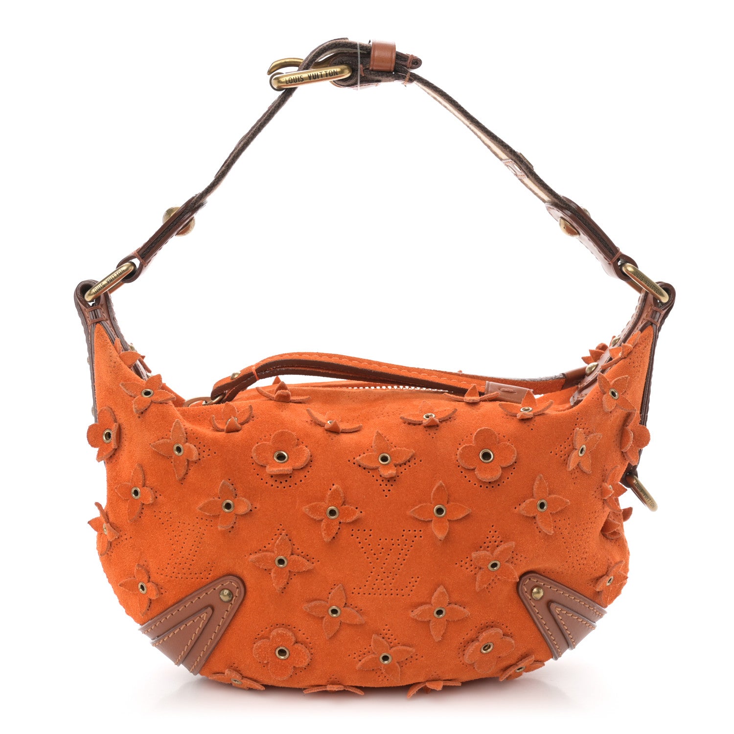 Louis Vuitton Suede Mahina Fleurs Onatah PM Orange 1848068 – FASHIONPHILE