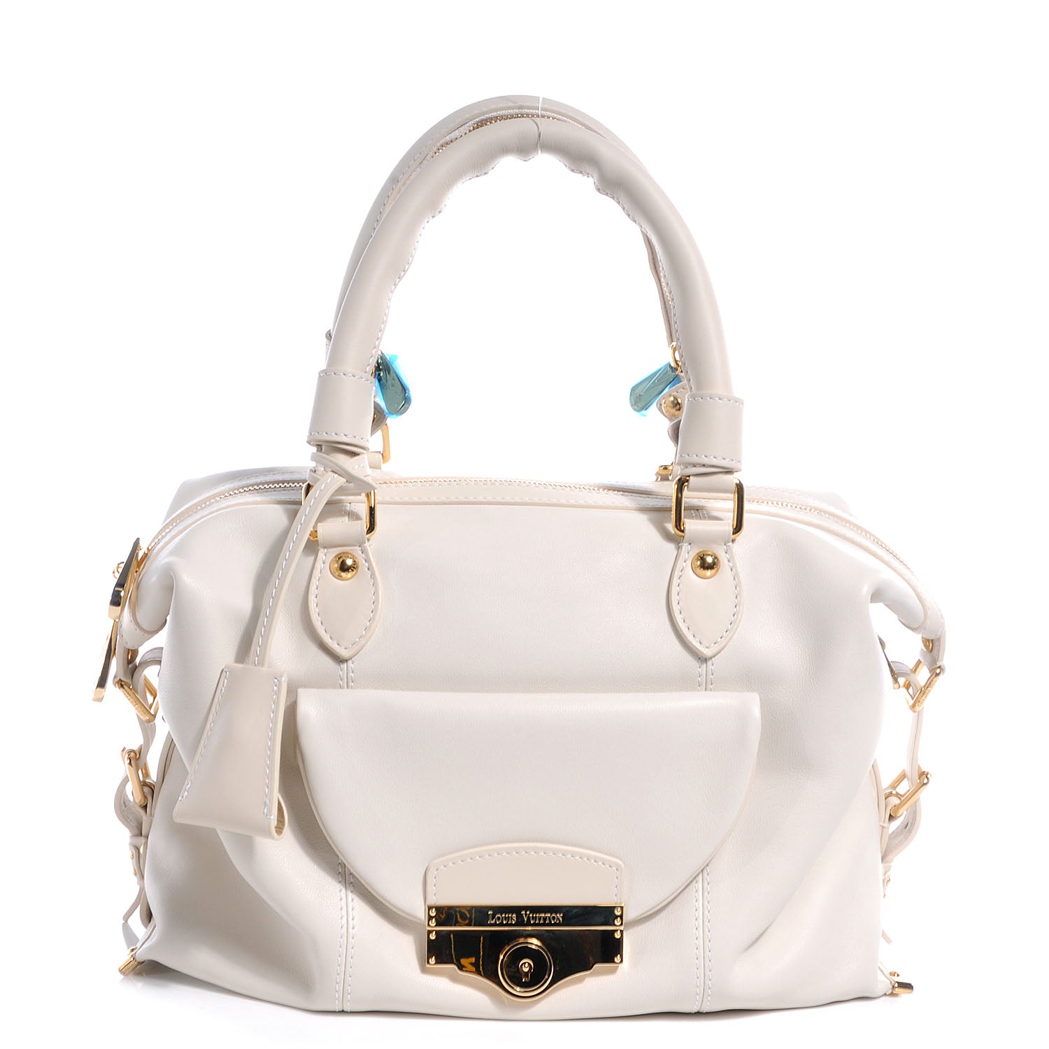 Louis Vuitton Calfskin Sac Louis White 59420 – FASHIONPHILE