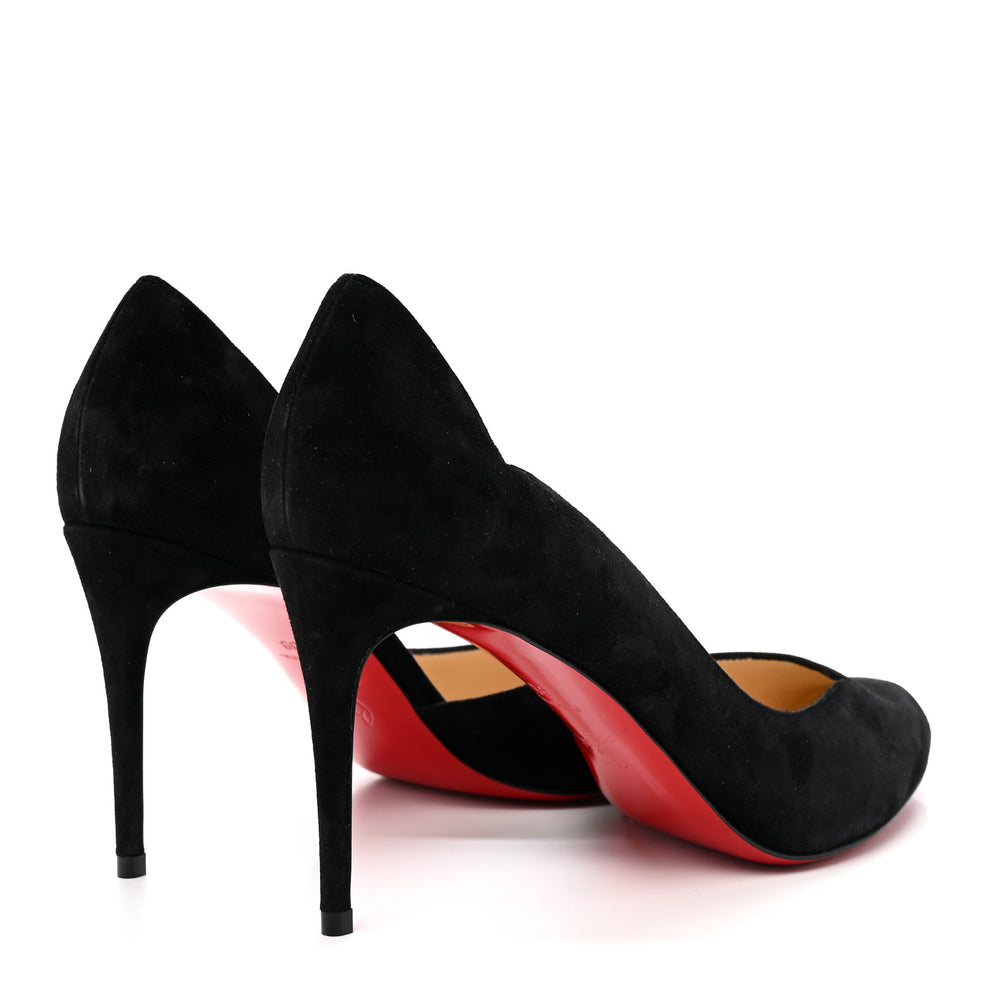 Christian Louboutin Veau Velours Round Chick 85 Pumps 39 Black 1787048 ...