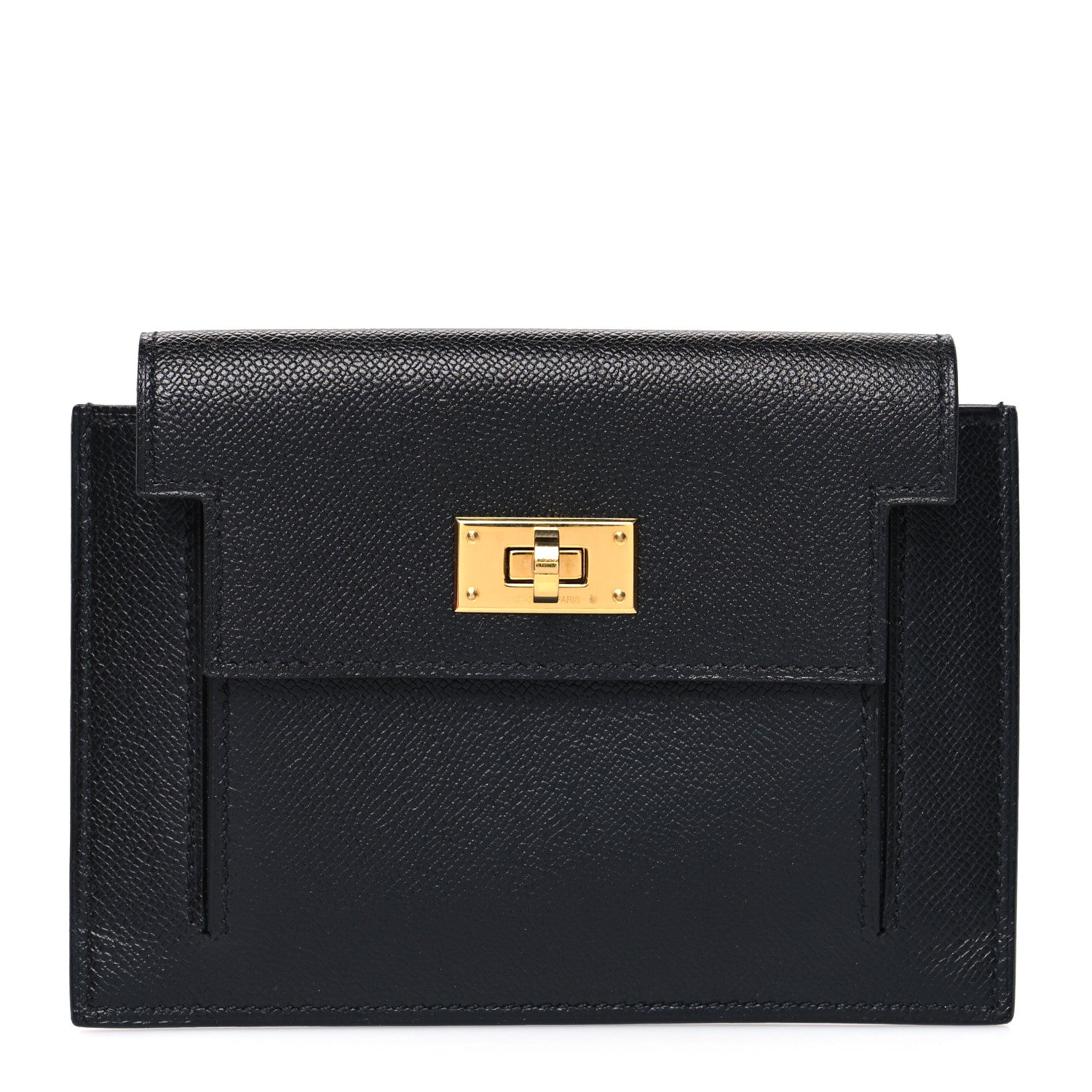 Hermes Epsom Kelly Pocket Compact Wallet Black 1196745 – FASHIONPHILE