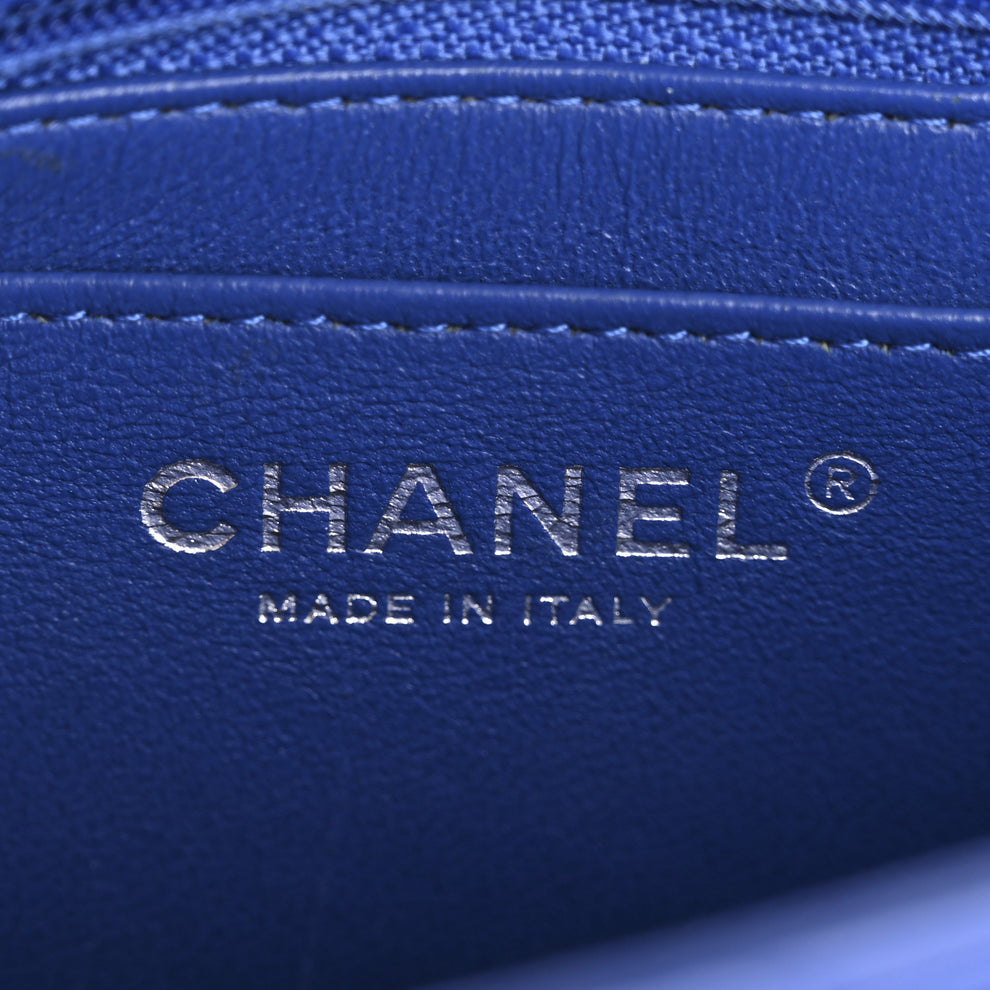 Chanel Lambskin Quilted Mini Square Flap Blue 1794712 – FASHIONPHILE